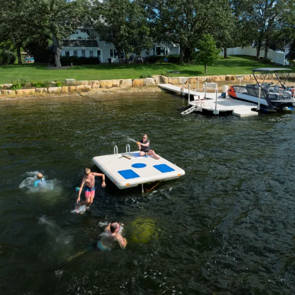 Otter Island Swim Raft - Wave Armor - Floating Docks