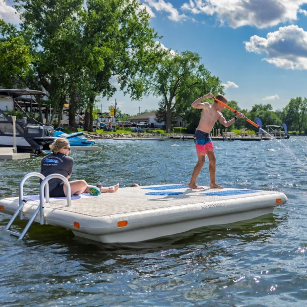 Otter Island Swim Raft - Wave Armor - Floating Docks