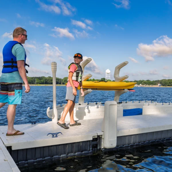 Kayak Launch with 2 Rails - Wave Armor - Floating Docks