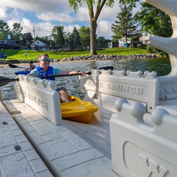 Kayak Launch with 2 Rails - Wave Armor - Floating Docks