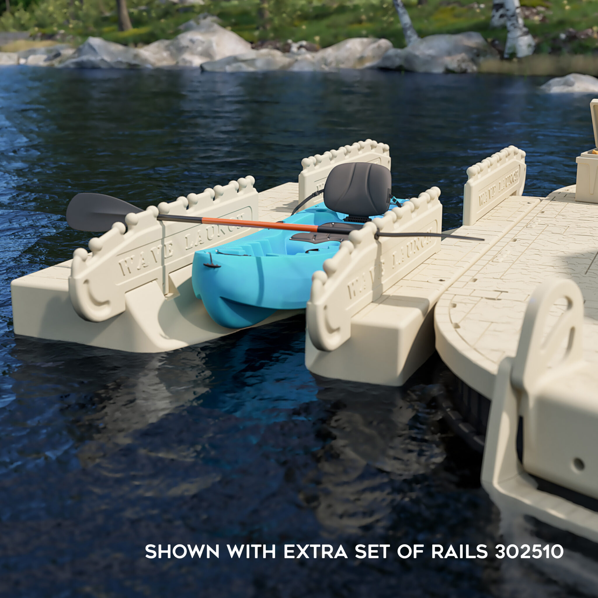 Additional Rail Kit includes 2 Rails - Wave Armor - Floating Docks