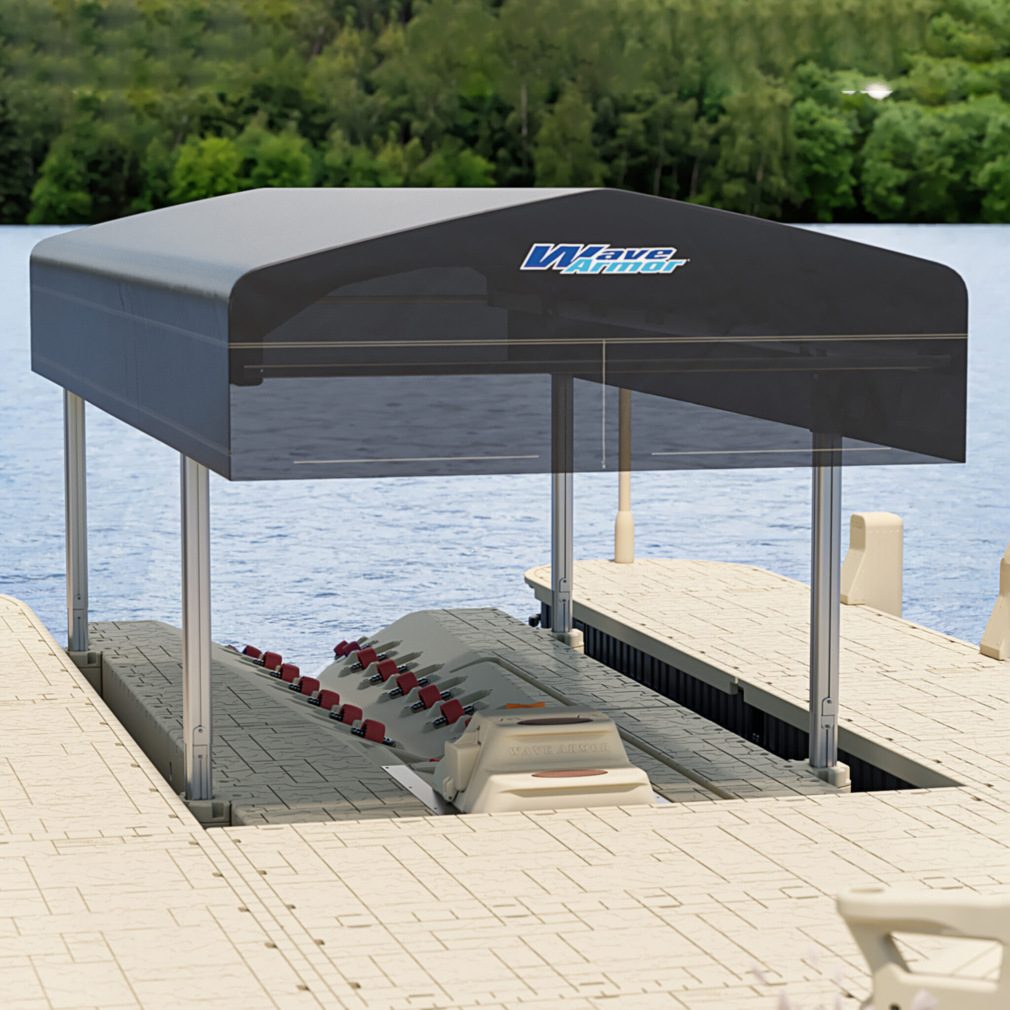 ProTect'R Canopy 9'x22' Pro 8 - Wave Armor - Floating Docks