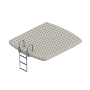 Oasis Swim Raft - Tan - Wave Armor - Floating Docks