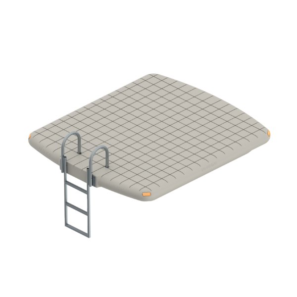 Oasis Swim Raft - Tan - Wave Armor - Floating Docks