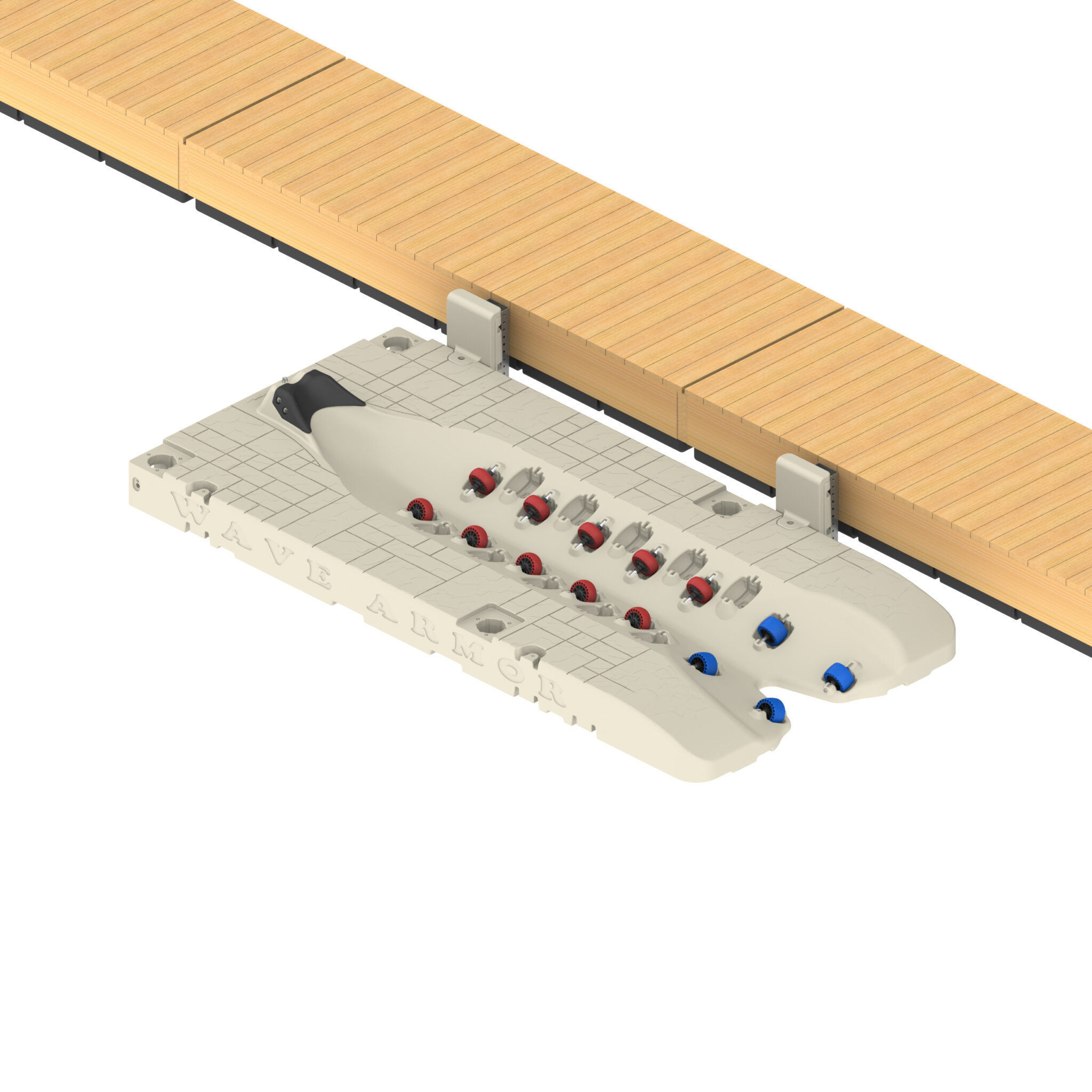 Pro Port Side Slide Mooring System 12" to Floating Dock - Wave Armor ...