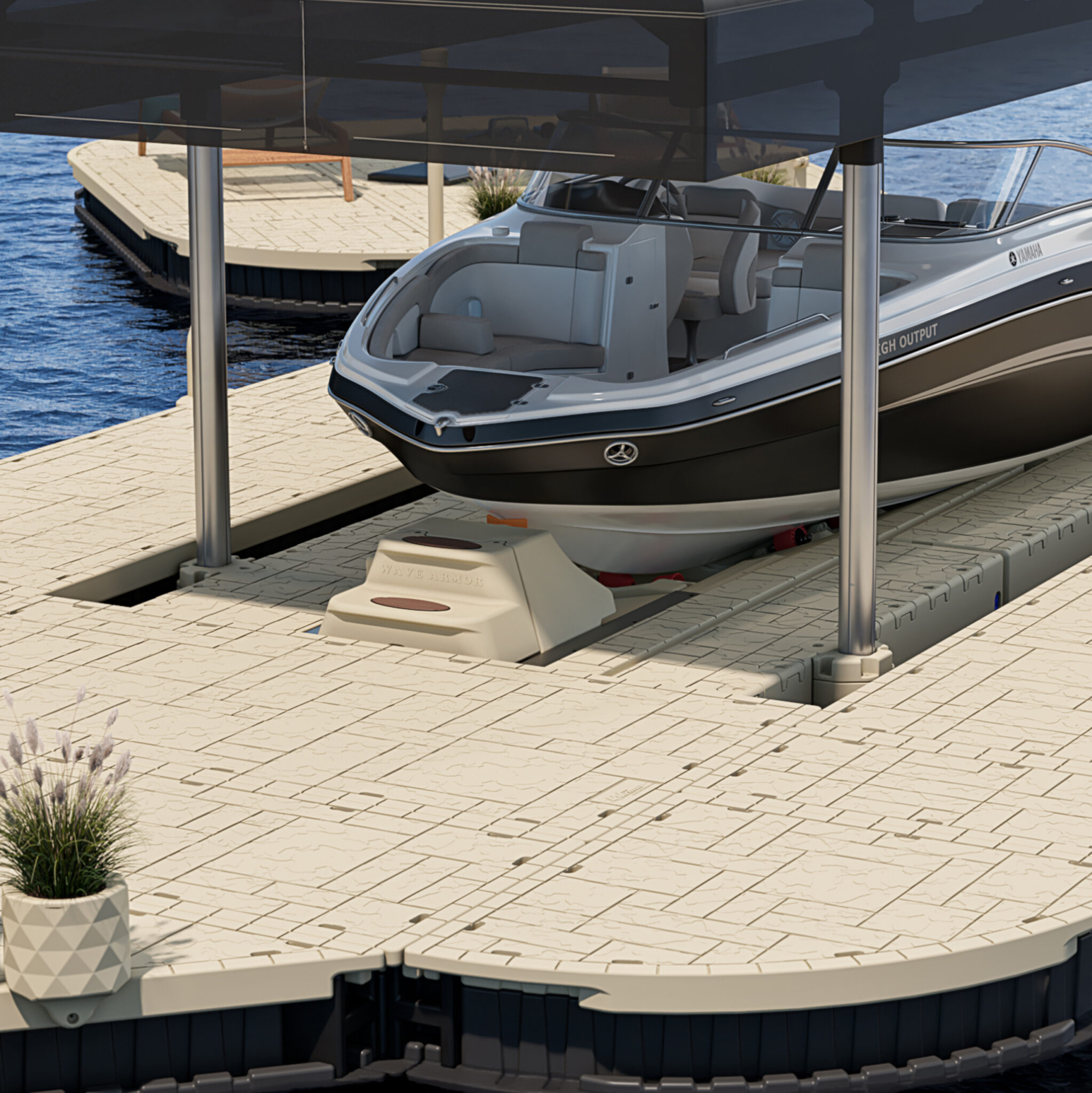 Pro Bow Stop Step - Wave Armor - Floating Docks